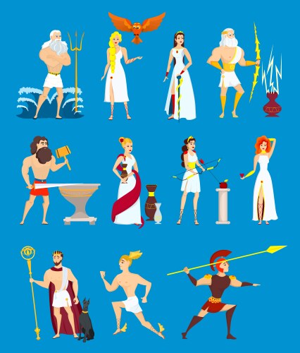 Greek Gods Cartoon Vector Images (over 2,600)