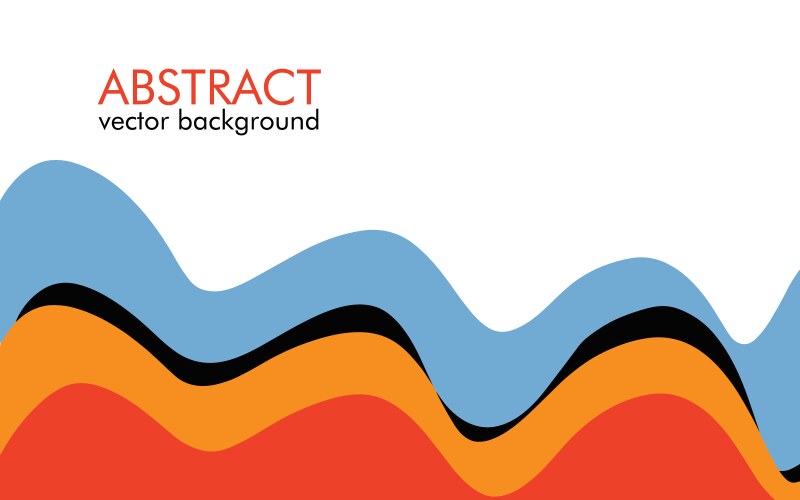 Abstract horizontal background with pastel waves Vector Image