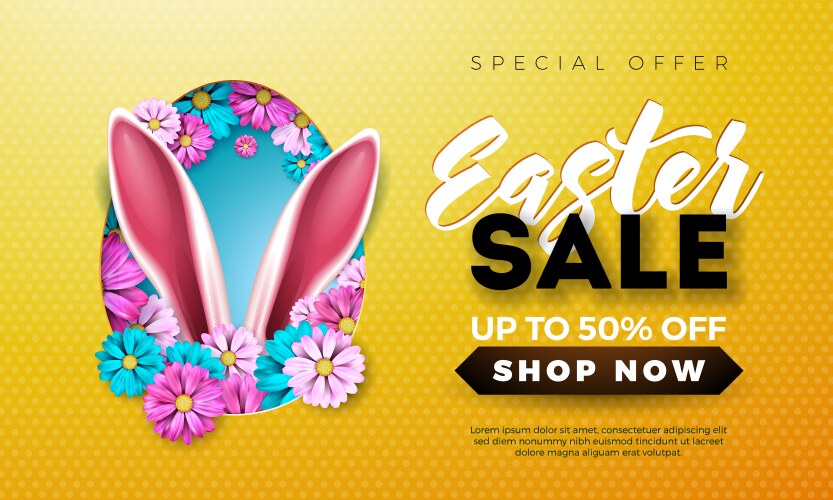 Spring sale poster Royalty Free Vector Image - VectorStock
