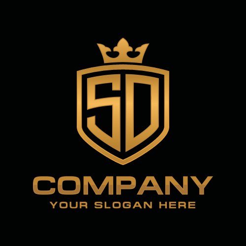 Gd logo Royalty Free Vector Image - VectorStock