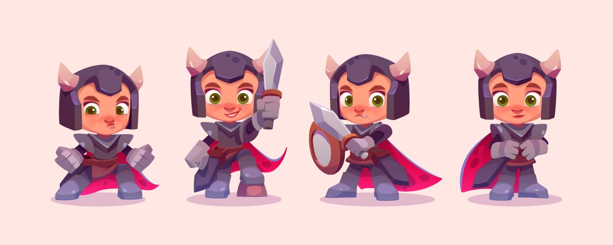 Little Knight Cartoon Vector Images (over 750)