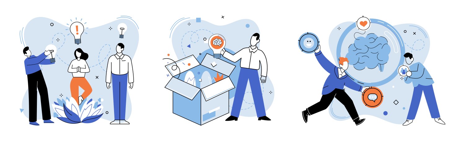 Idea in a box smart strategies dismantle walls Vector Image