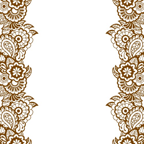 Mehndi design patterns Royalty Free Vector Image