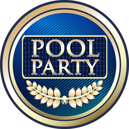 Invitation gold label Royalty Free Vector Image