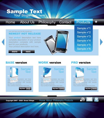 Website Template Vector Images (over 770,000)