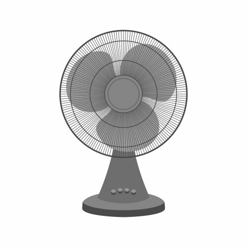 Table fan filled stroke Royalty Free Vector Image