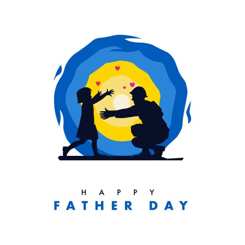 Fathers day lettering calligraphic emblems badges Vector Image