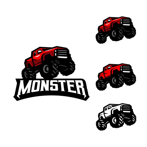 Monster truck logo Vector Images & Graphics for Commercial Use ...