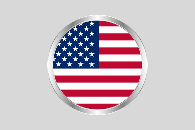 American flag sign Royalty Free Vector Image - VectorStock