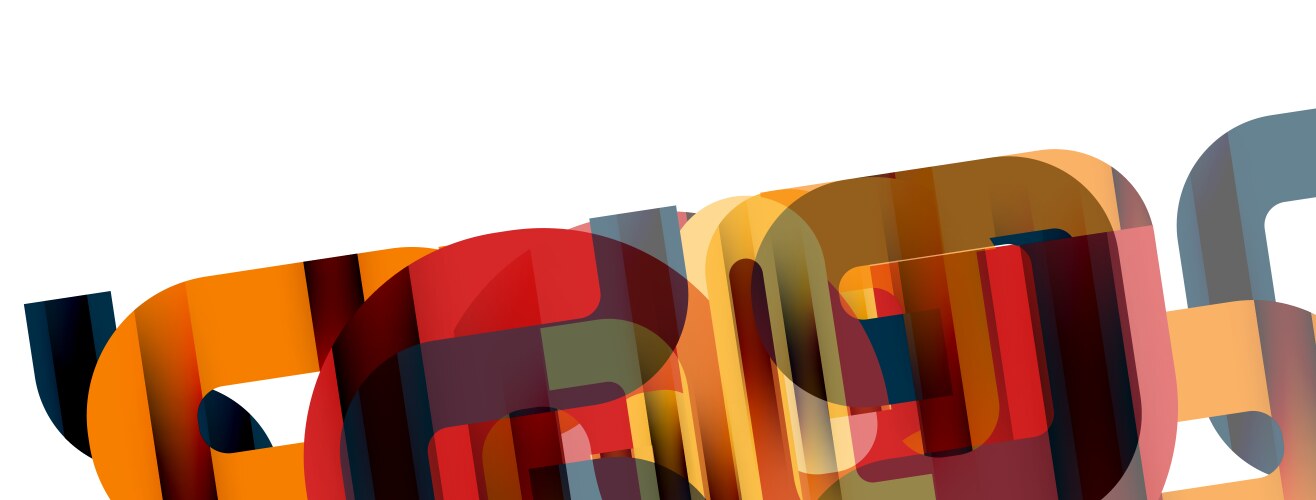 Lines abstract letter style design background Vector Image