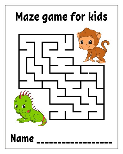 Safari Maze Vector Images (83)