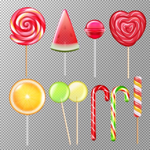 Realistic lollipop Royalty Free Vector Image - VectorStock