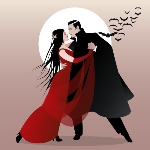 Cartoon vampire character Royalty Free Vector Image
