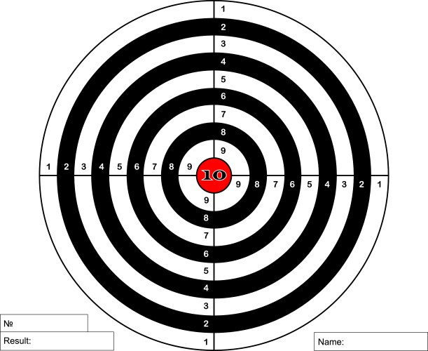 Target shooting cartoon Royalty Free Vector Image