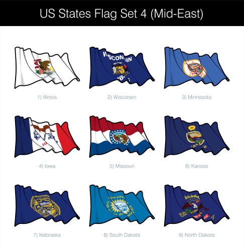 Iowa State Flag (35165422) – Royalty-Free Vector | VectorStock