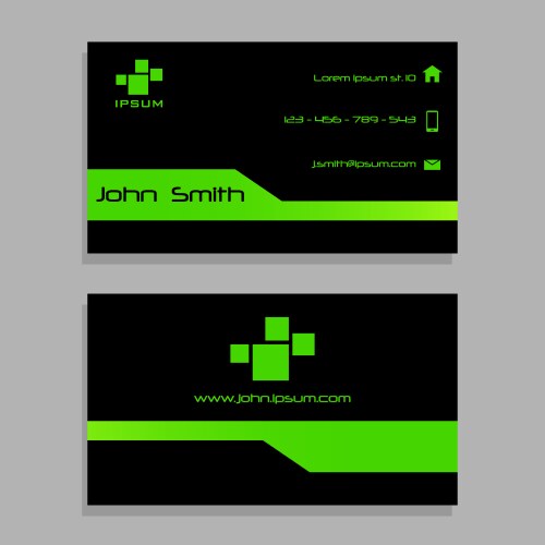 Card Visit Green Vector Images (over 2,500)