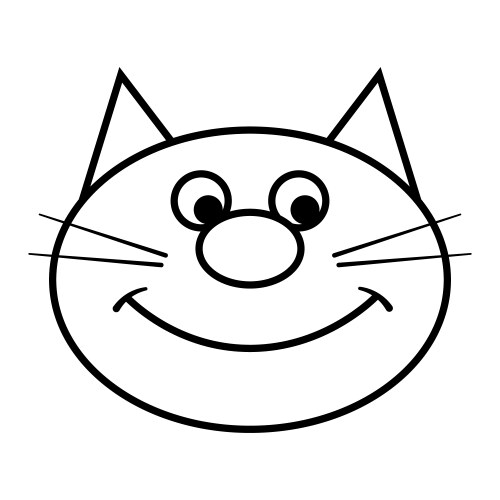 Cat Face Outline Vector Images (over 13,000)