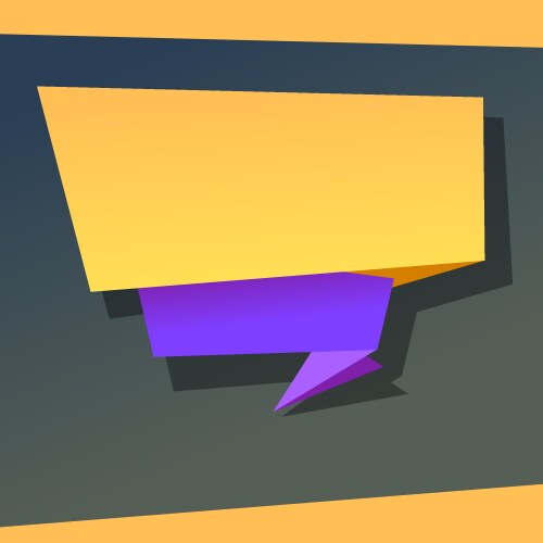 Origami banner Royalty Free Vector Image - VectorStock