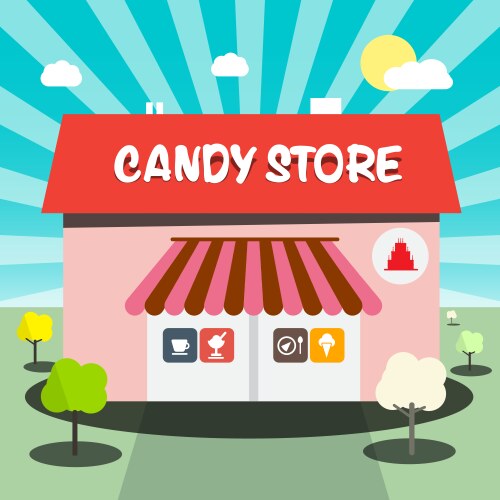 Candy group cartoon Royalty Free Vector Image - VectorStock