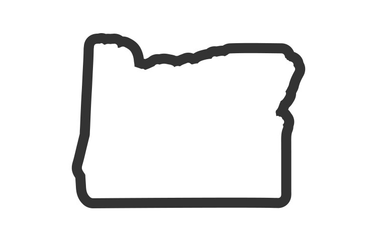 Oregon State Outline Oregon State Outline, Oregon, State Of Oregon,
