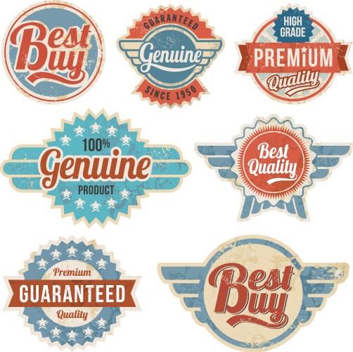 Calligraphic sign and label design set Royalty Free Vector