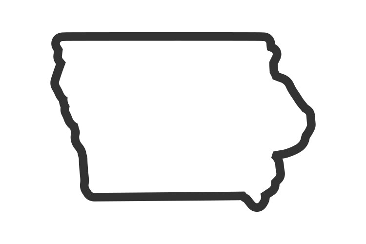 Missouri outline symbol us state map Royalty Free Vector