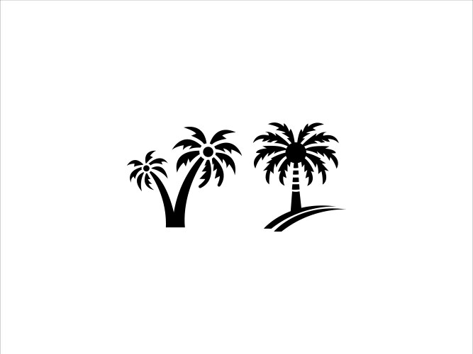 Plam Tree Silhouette Vector Images (over 130)