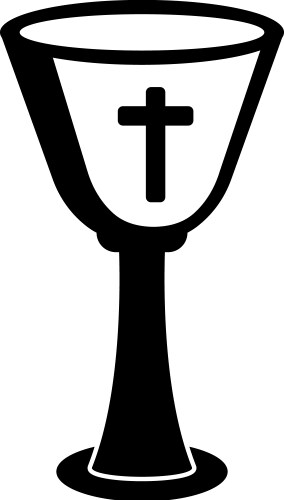 Isolated christian hostia Royalty Free Vector Image