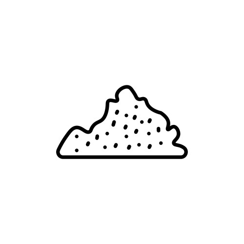 Mound icon Royalty Free Vector Image - VectorStock