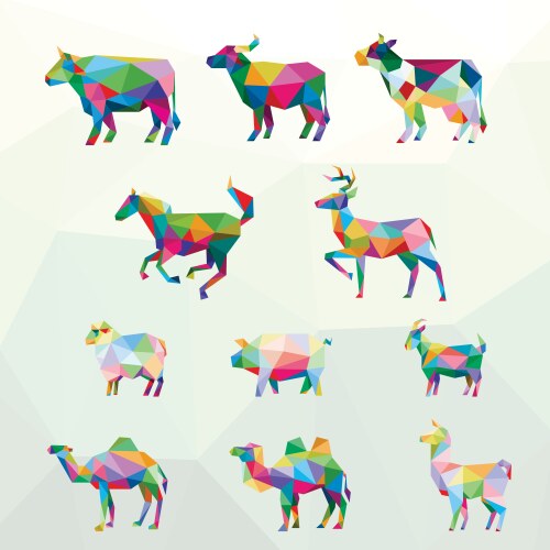 Sheep Polygon Vector Images (over 180)