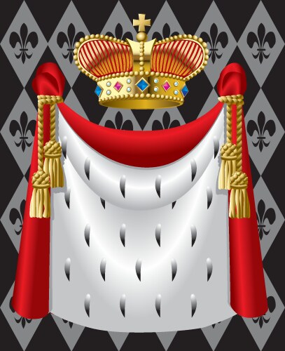 Royal mantle Royalty Free Vector Image - VectorStock