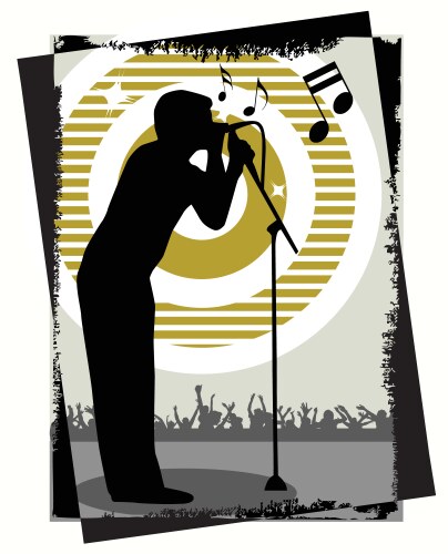 Crowd silhouettes Royalty Free Vector Image - VectorStock