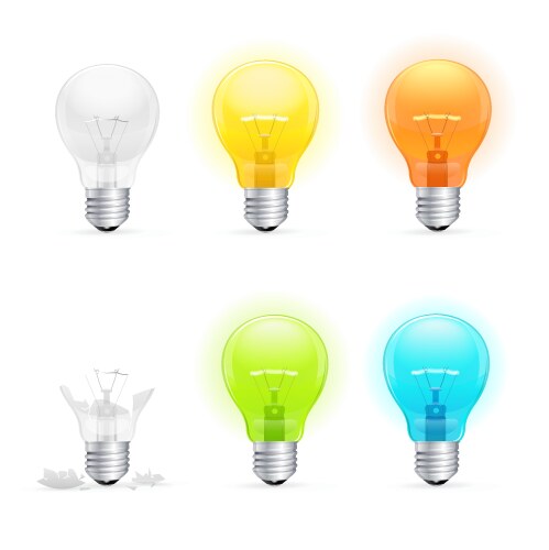 Light blub symbol Royalty Free Vector Image - VectorStock