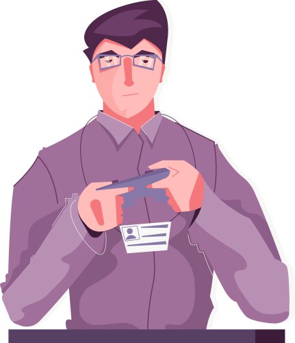 Cartoon little boy playing with a remote control Vector Image