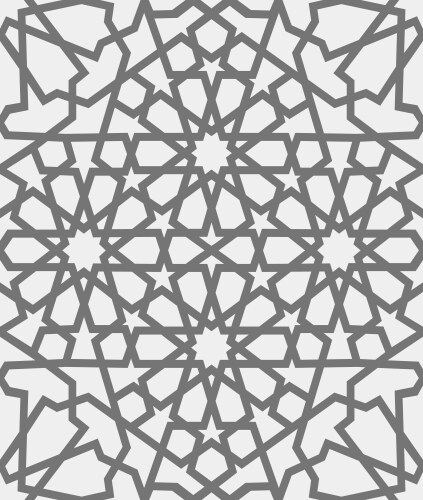 Islamic grid pattern Royalty Free Vector Image