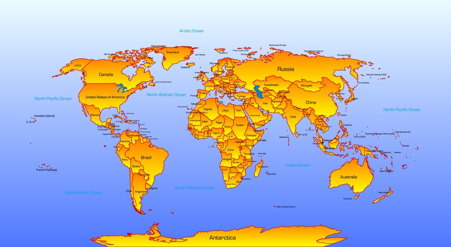 Hand drawn stylized map of japan east element Vector Image