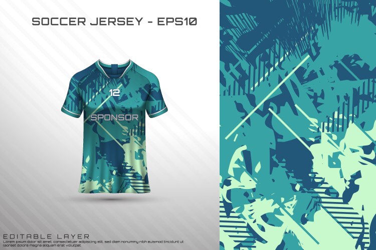 Sports jersey design Royalty Free Vector Image