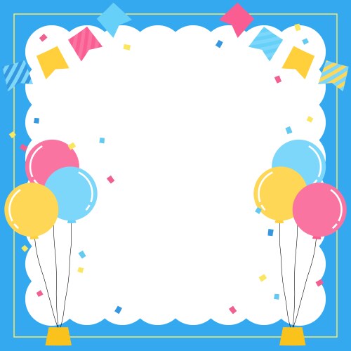 Balloon Party Frame Vector Images (over 11,000)