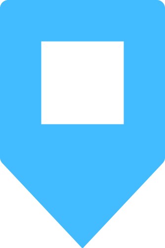 Map pin sign location icon marker point button Vector Image