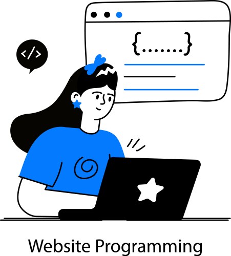 Website programming Royalty Free Vector Image - VectorStock