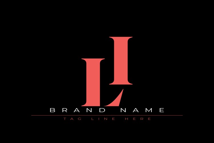 Li minimal line logo Royalty Free Vector Image