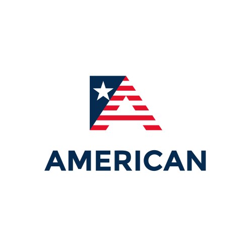 American flag logo Vector Images & Graphics for Commercial Use ...