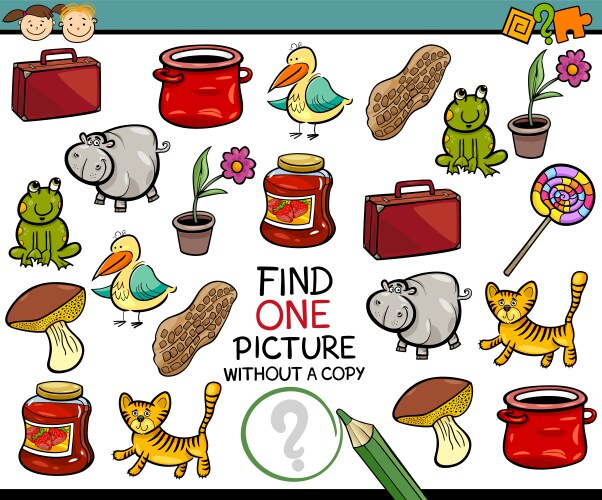 Game for children find Royalty Free Vector Image