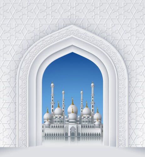 Islamic mosque during daytime Royalty Free Vector Image