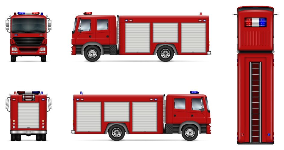 Truck Fire Top View Vector Images (50)