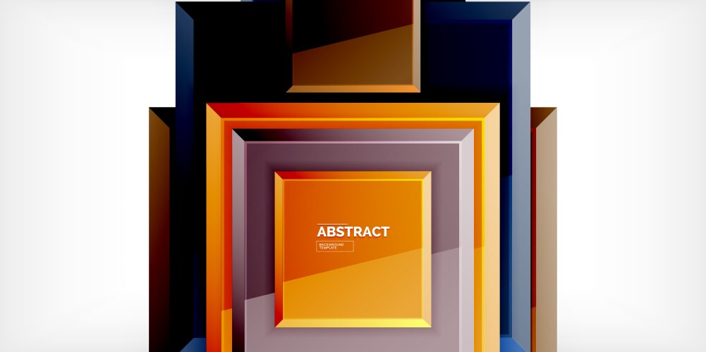 Shiny glossy metallic or plastic square design Vector Image