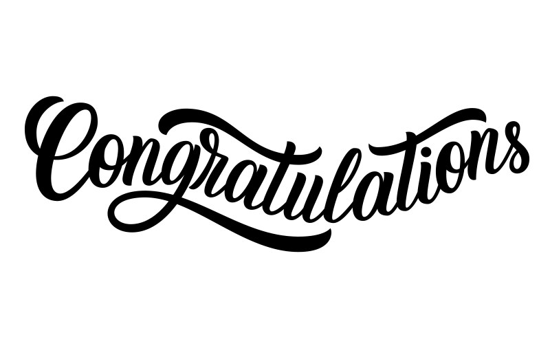 Congratulations Script Vector Images (over 8,100)