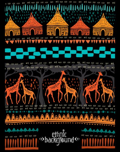 Colored ethnic background Royalty Free Vector Image