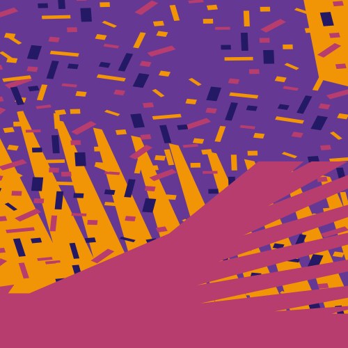 Festive abstract background with confetti Vector Image