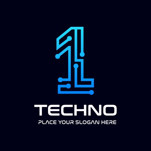 Number 61 logo Royalty Free Vector Image - VectorStock